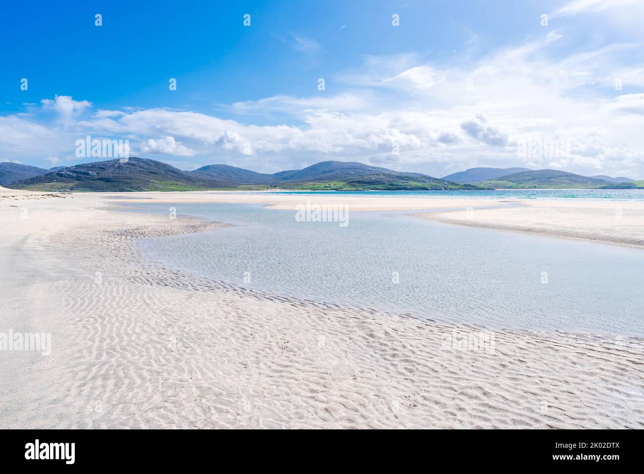 Luskentyre Sands beach on the Isle of Harris, Scotland, UK Stock Photo ...