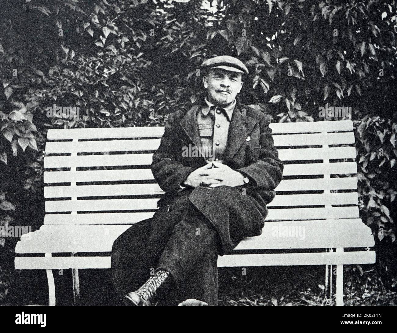 Vladimir Lenin In Gorki. 1922. Early August, Gorki. Negative original ...