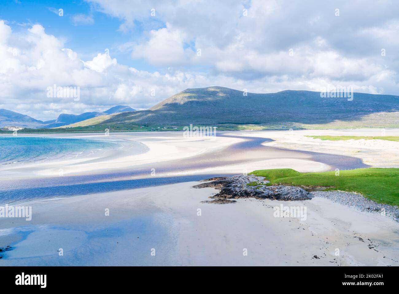 Luskentyre Sands beach on the Isle of Harris, Scotland, UK Stock Photo ...