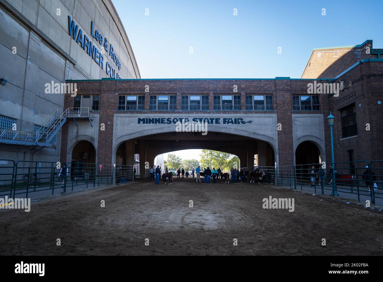 St. Paul, Minnesota - September 3, 2022: Participants prepare to show ...