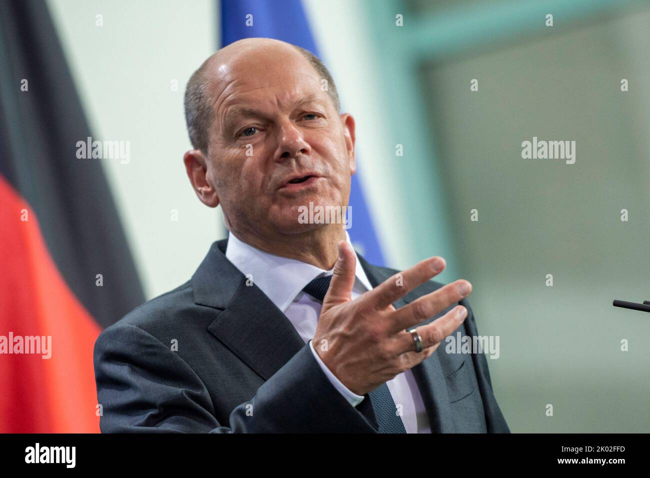 Berlin, Germany. 09th Sep, 2022. German Chancellor Olaf Scholz (SPD ...