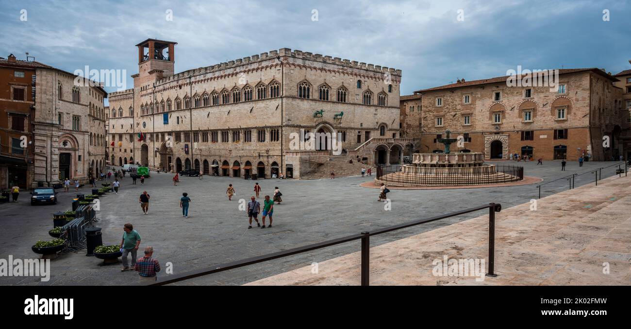 Perugia. Art of the palaces and churches of the medieval historic ...
