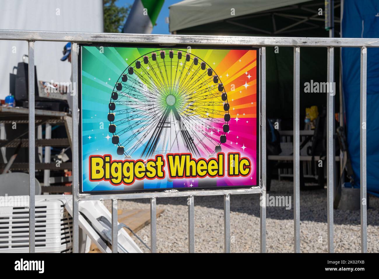 St. Paul, Minnesota - September 3, 2022: Sign for the Biggest Wheel LLC ...