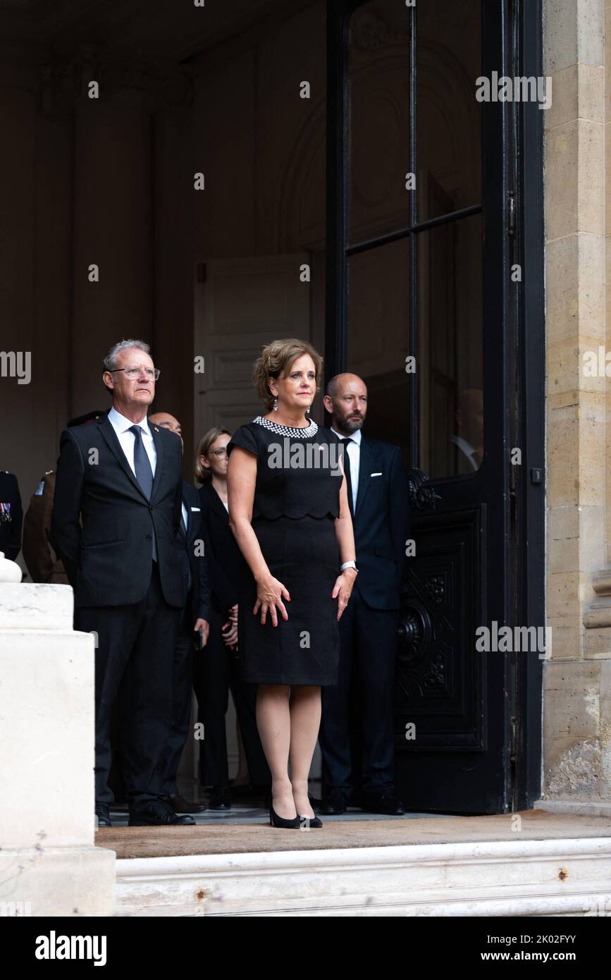 Paris, France. 09th Sep, 2022. Menna Rawlings and her husband, After ...