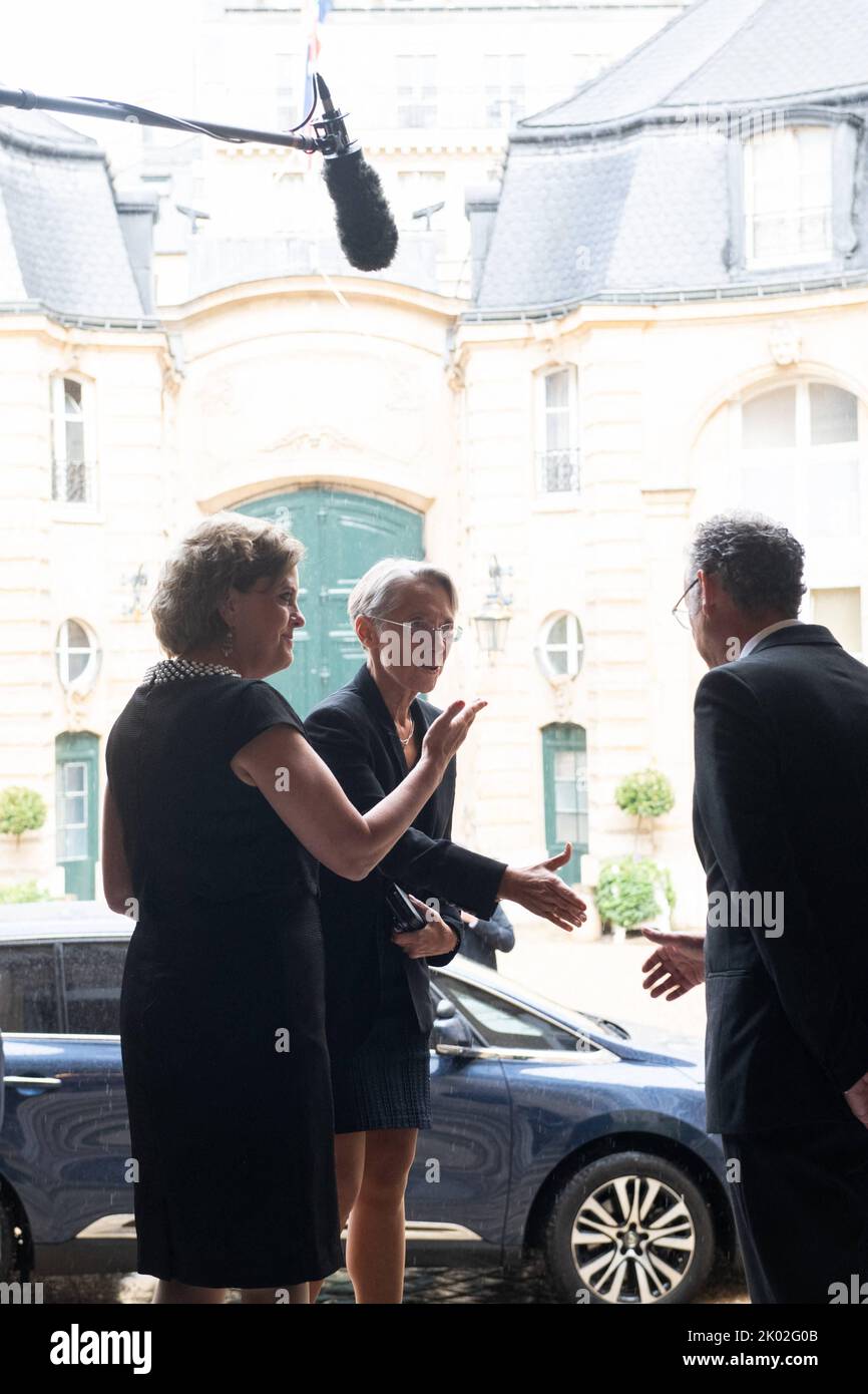Paris, France. 09th Sep, 2022. Elisabeth Borne meets with Ambassador ...