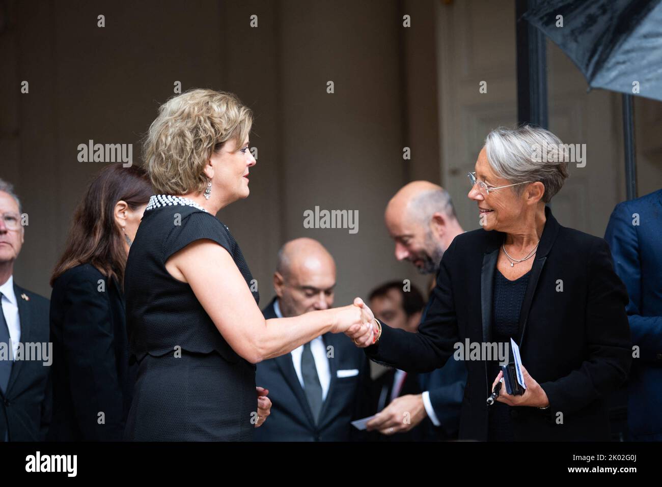 Paris, France. 09th Sep, 2022. Menna Rawlings and Elisabeth Borne ...