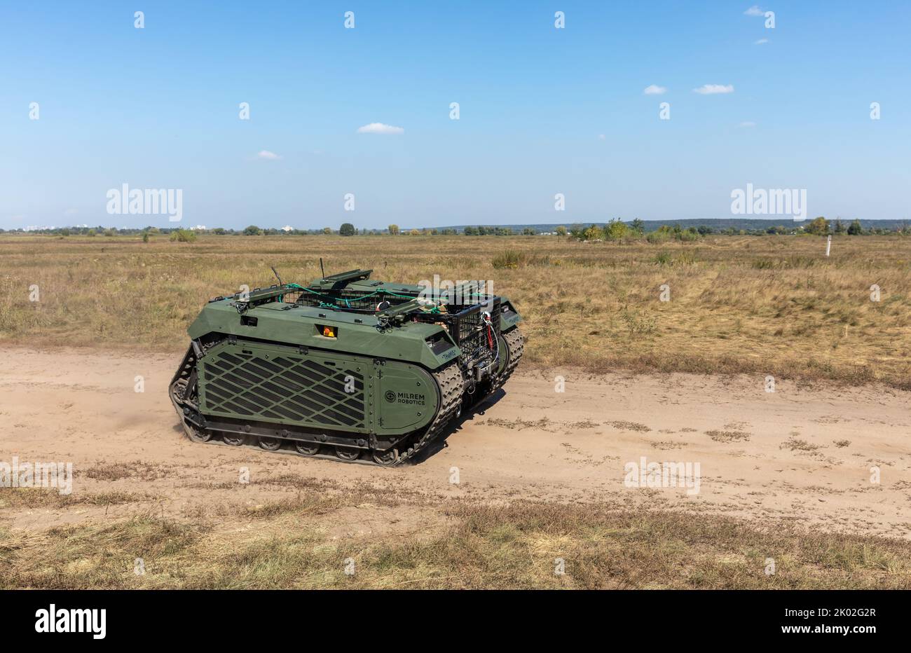 KYIV REG., UKRAINE - Sep. 08, 2022: Field tests of THeMIS multi-purpose ...