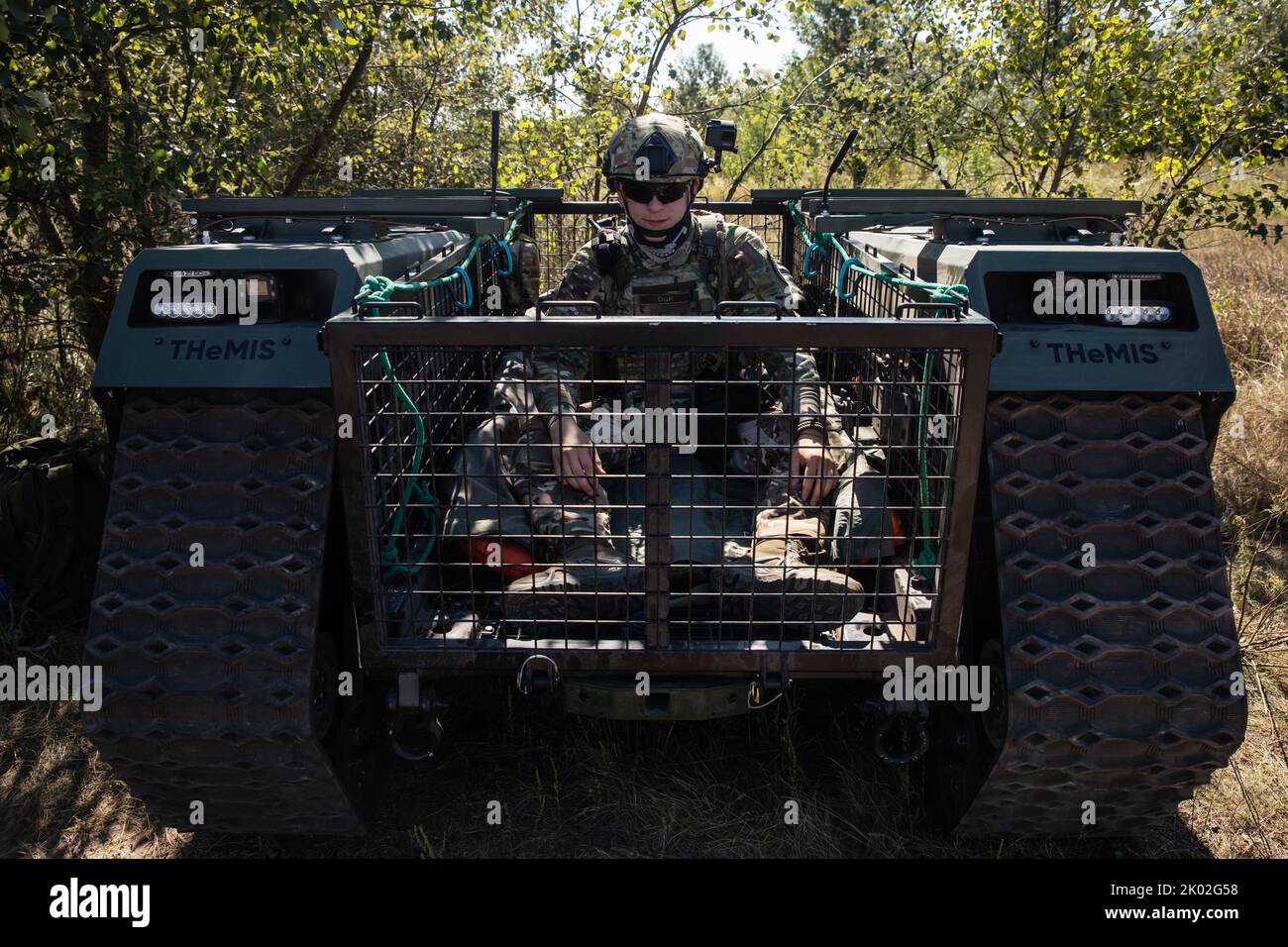 KYIV REG., UKRAINE - Sep. 08, 2022: Field tests of THeMIS multi-purpose ...