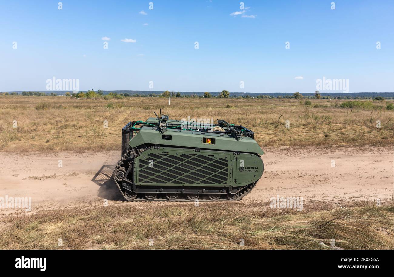 KYIV REG., UKRAINE - Sep. 08, 2022: Field tests of THeMIS multi-purpose ...