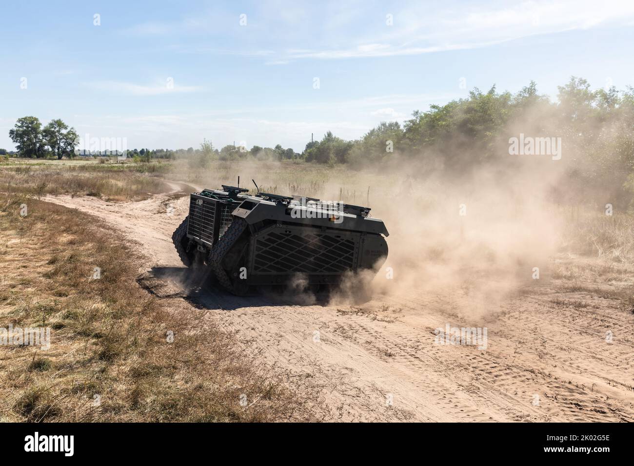 KYIV REG., UKRAINE - Sep. 08, 2022: Field tests of THeMIS multi-purpose ...