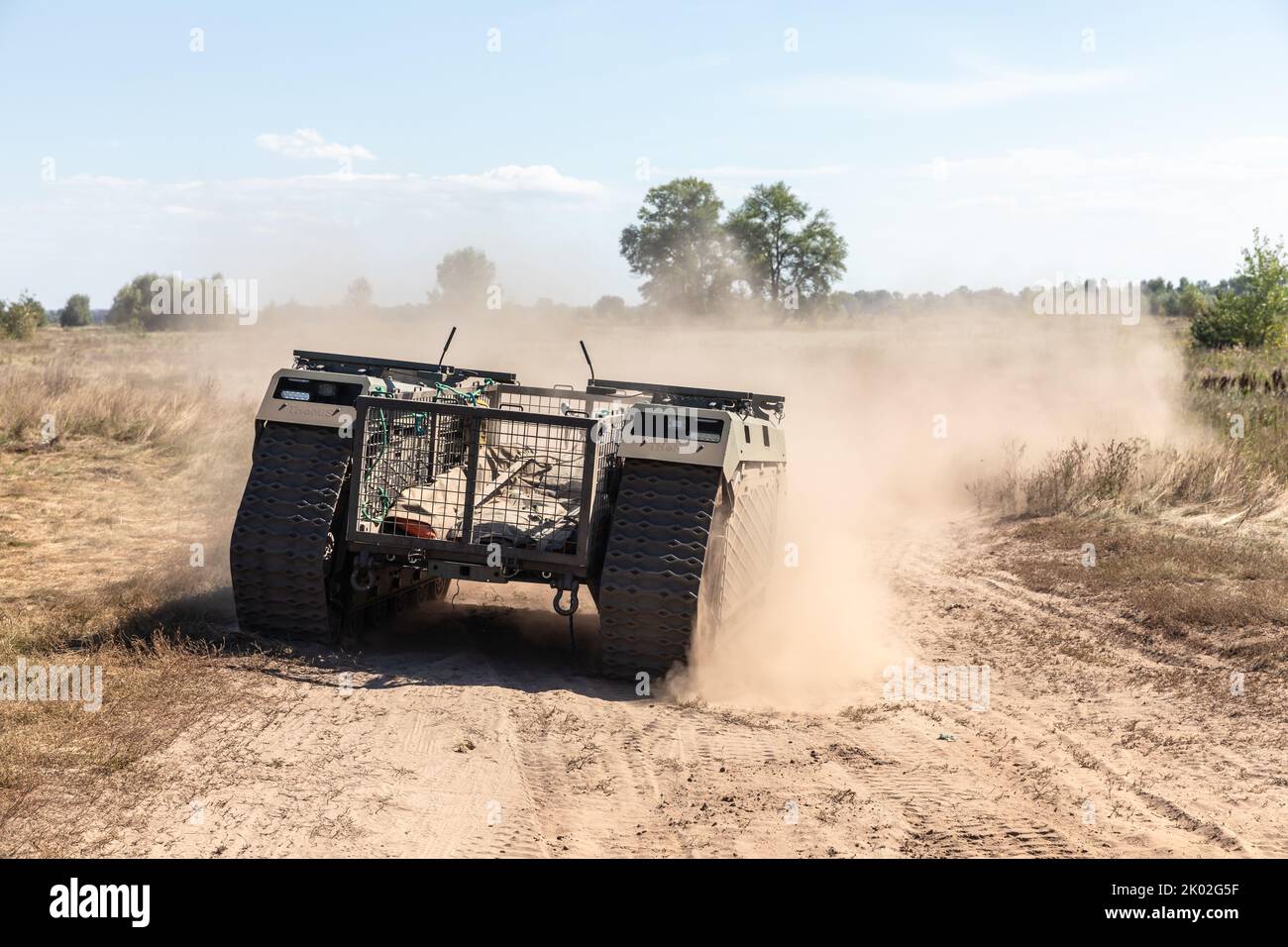 KYIV REG., UKRAINE - Sep. 08, 2022: Field tests of THeMIS multi-purpose ...