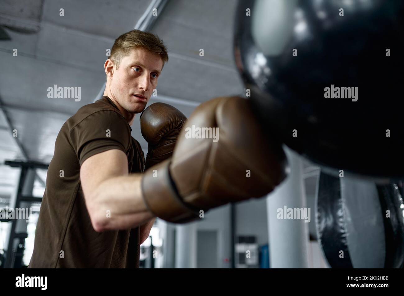 Close up athlete man boxing hi-res stock photography and images - Alamy