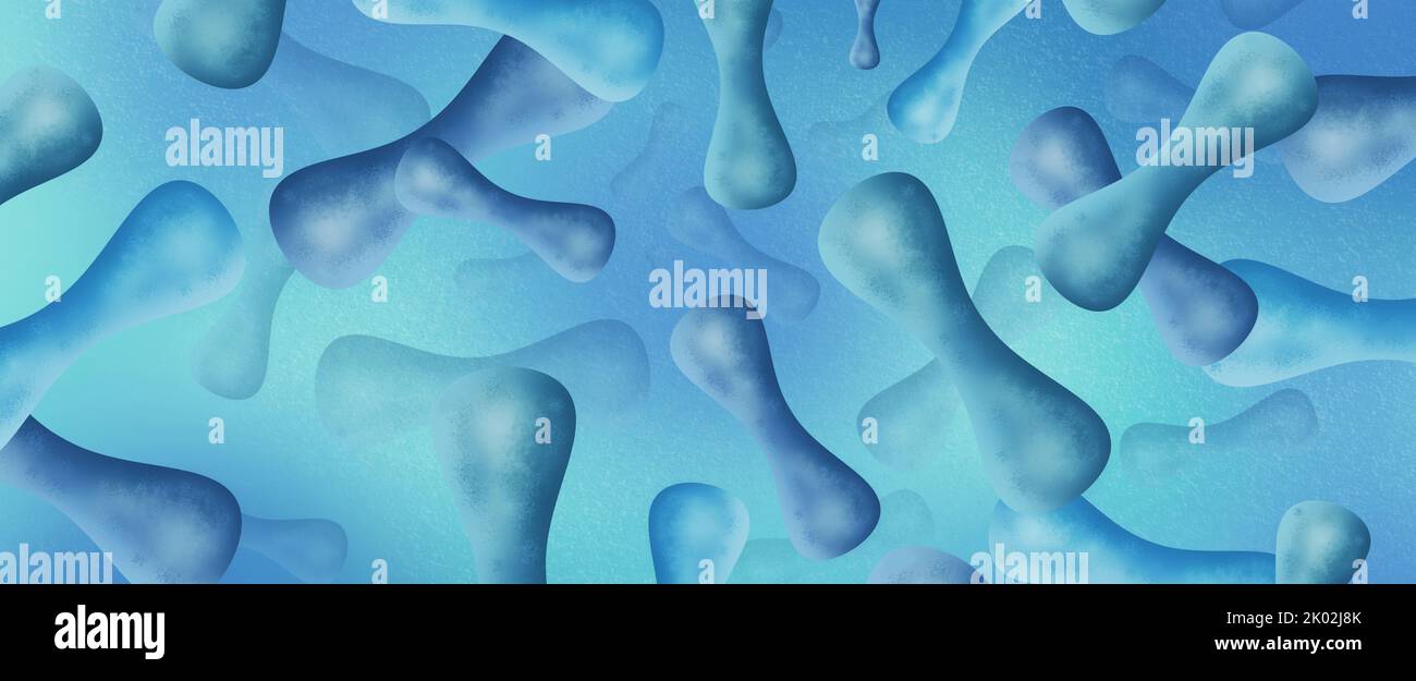 Micro probiotic microorganism, science background. Medicine and ...