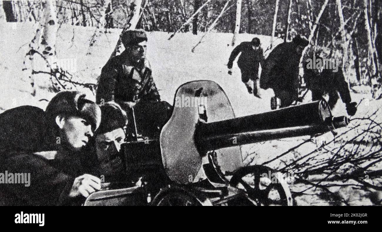 Soviet Partisans are fighting along the German retreat paths. 1943 ...