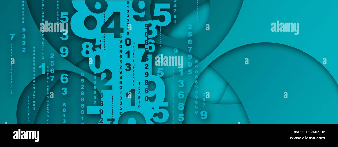 Creative and modern background with numbers Stock Photo - Alamy