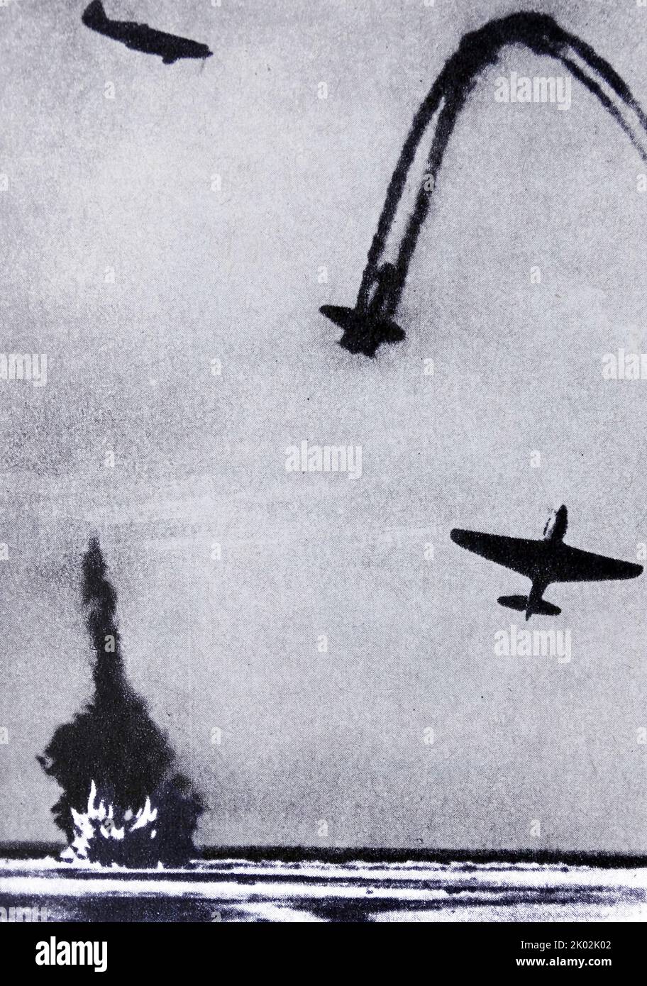 Air battle over the Dnieper. 1943. The Battle of the Dnieper was a ...