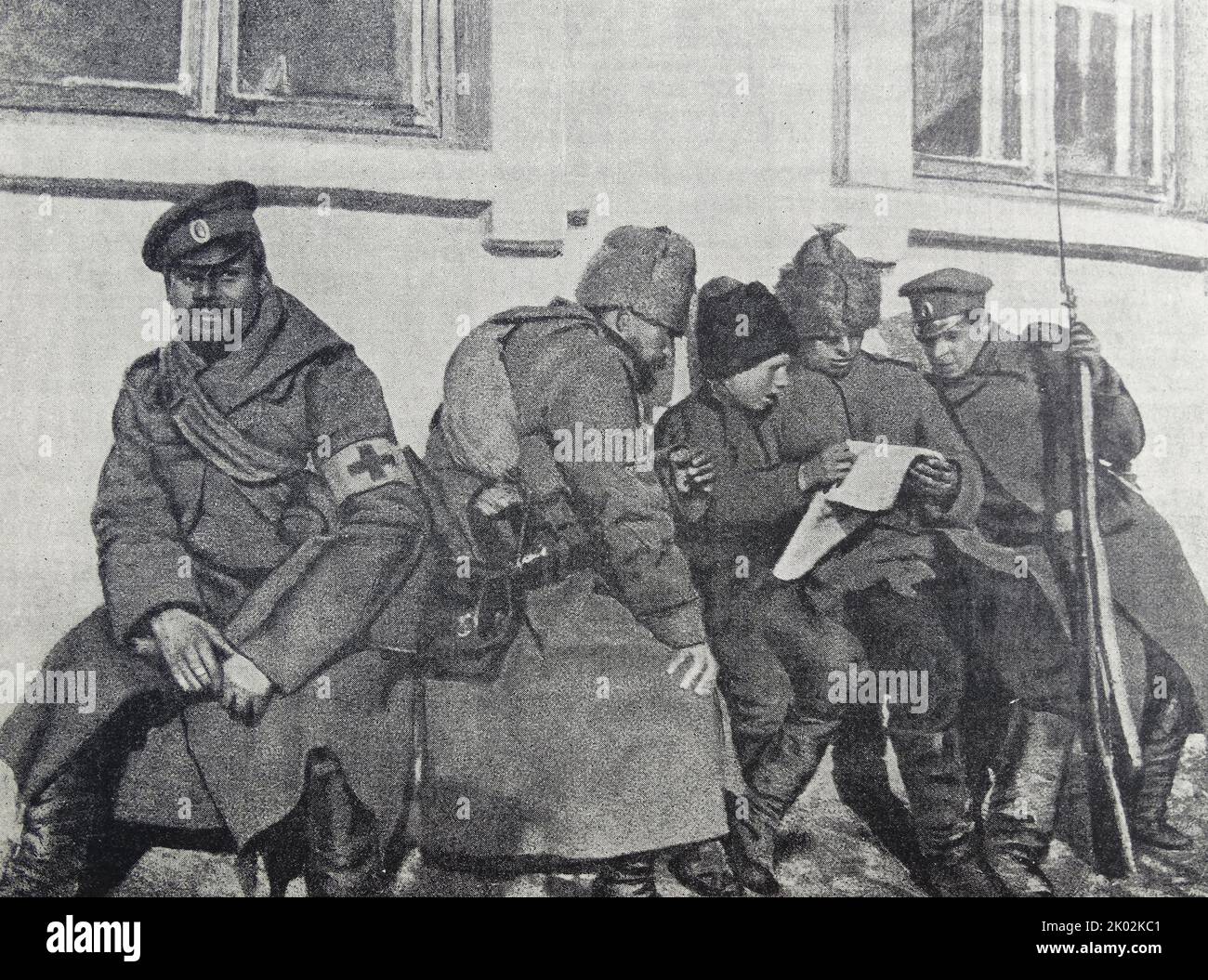 The first news at the Russian World War One frontline, regarding the ...
