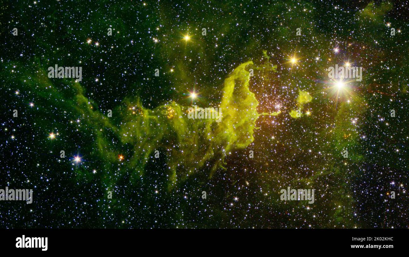 The spider part of 'The Spider and the Fly' nebulae, IC 417 Stock Photo ...