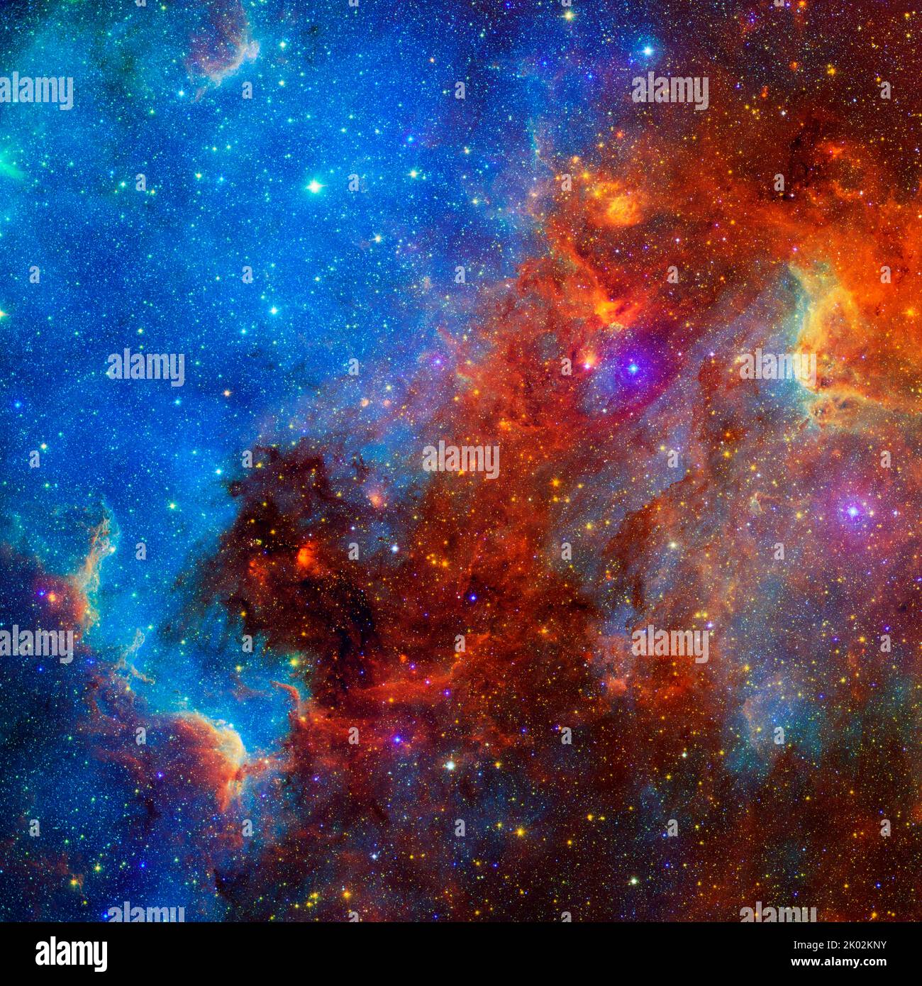 North America Nebula in Different Lights, Image taken using a NASA ...