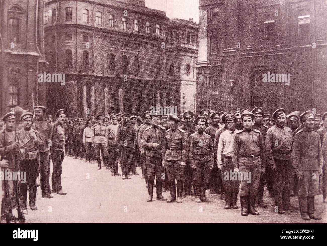 captured and Disarmed soldiers of the provisional Government after the ...