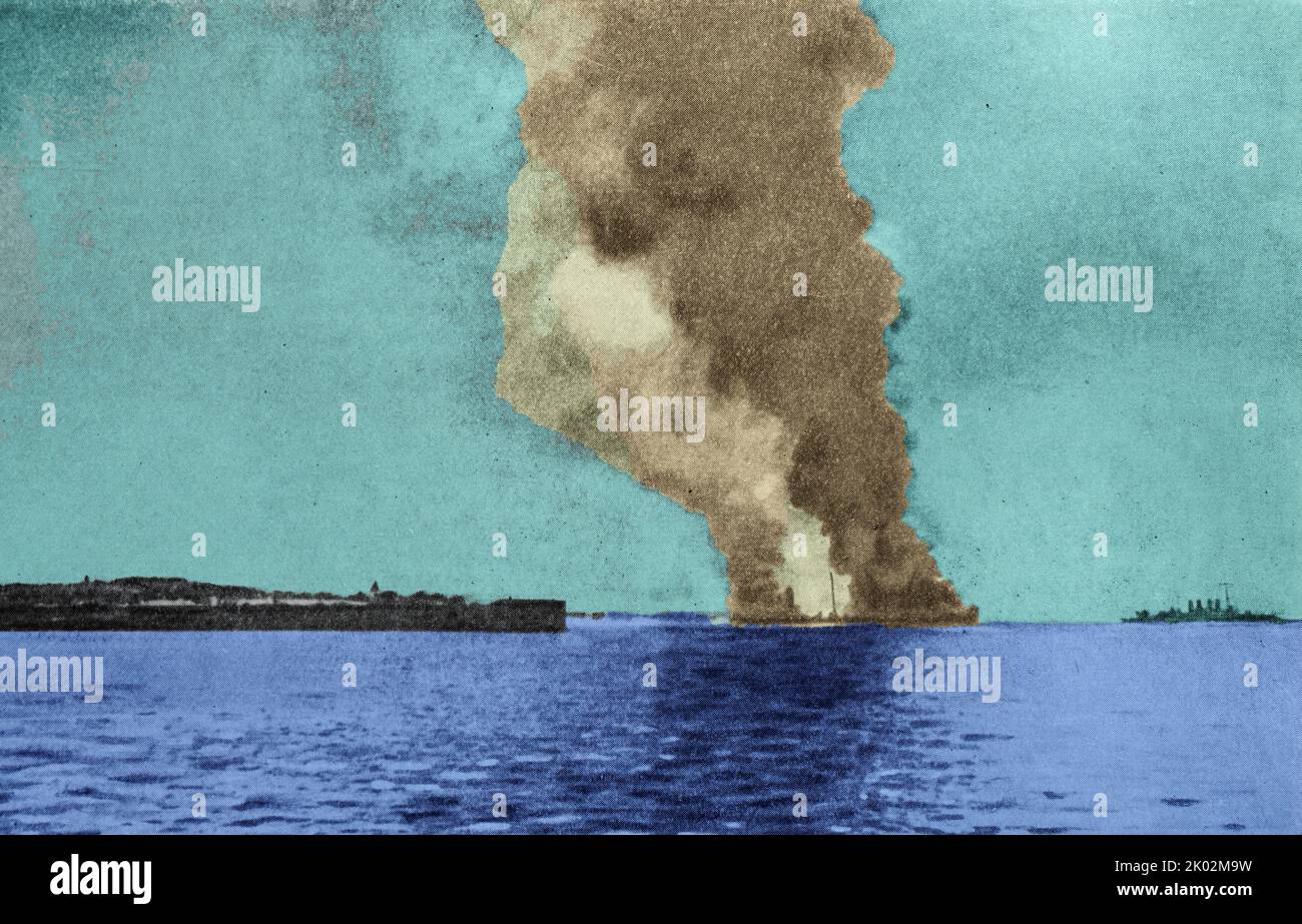 The flight of the remnants of the White Guard army of Wrangel from the ...