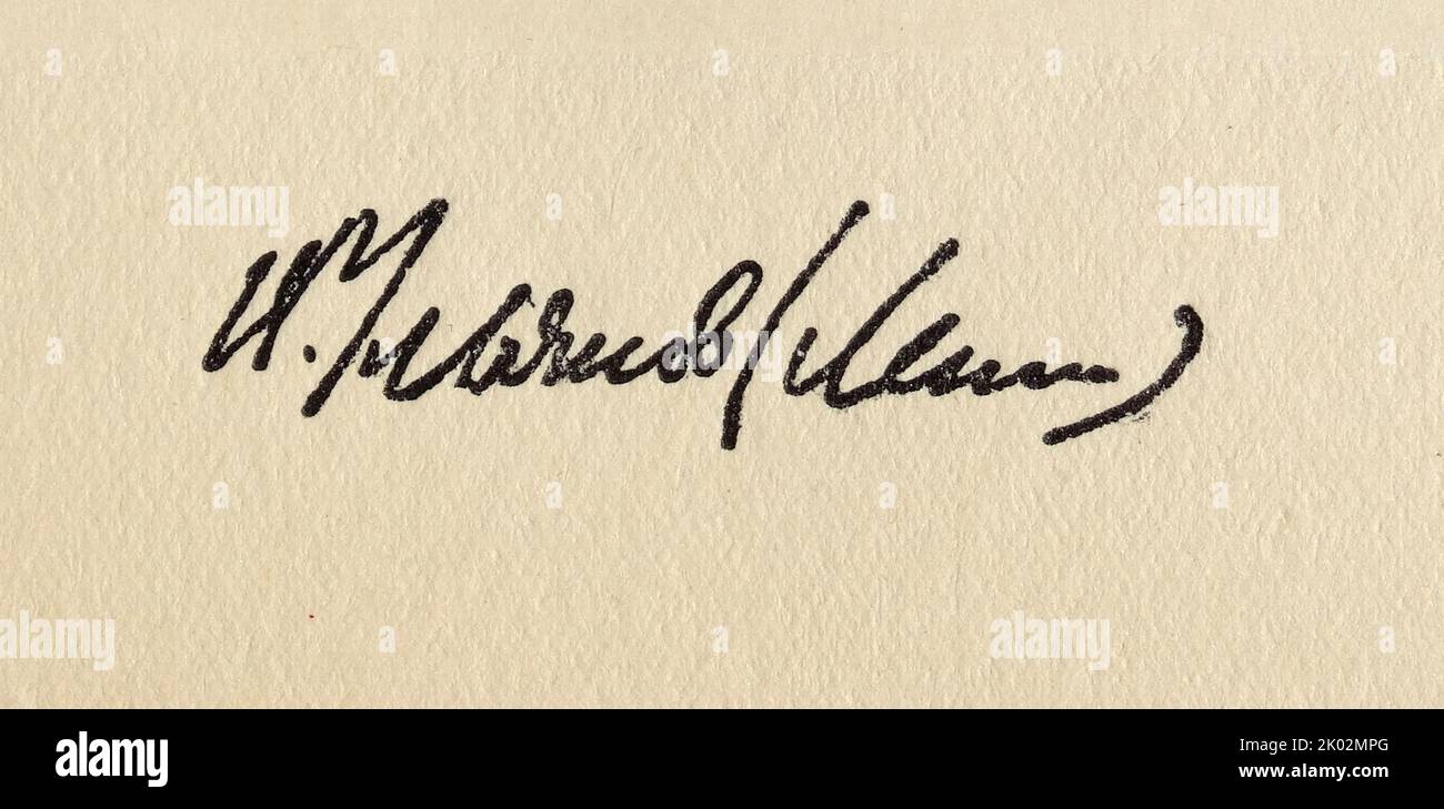 Signature of Vladimir Ilyich Ulyanov (1870 - 1924), better known as ...