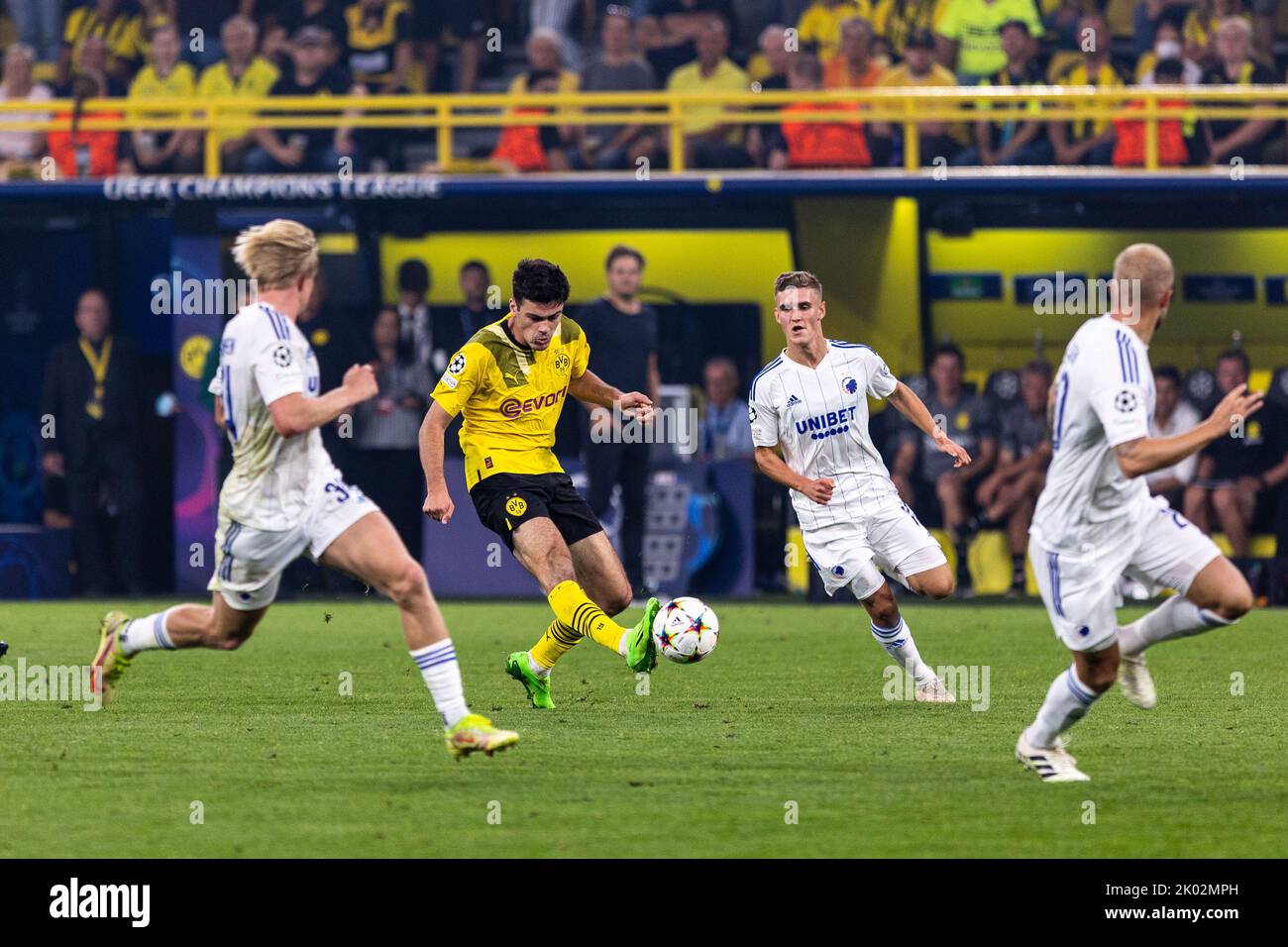 Dortmund, Germany. 06th, September 2022. Giovanni Reyna (7) of Dortmund ...