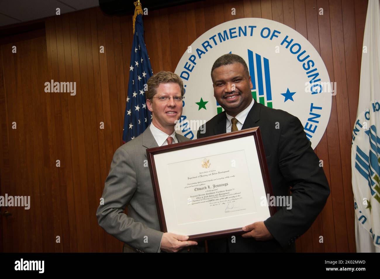 Swearing in ceremony for group of new HUD Regional Administrators, including Adolfo Carrion ...