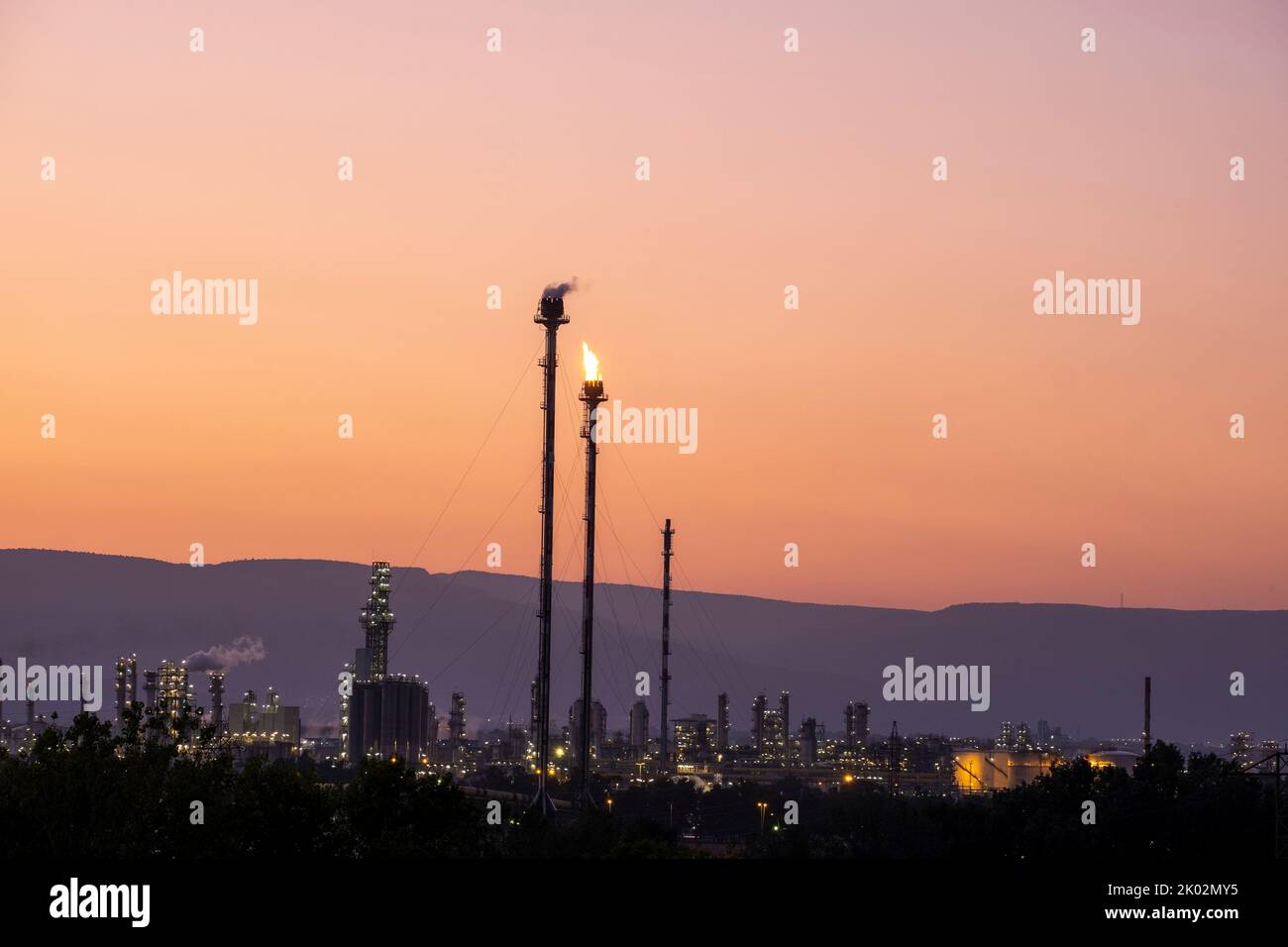 industrial complex in a petrochemical refinery Stock Photo - Alamy