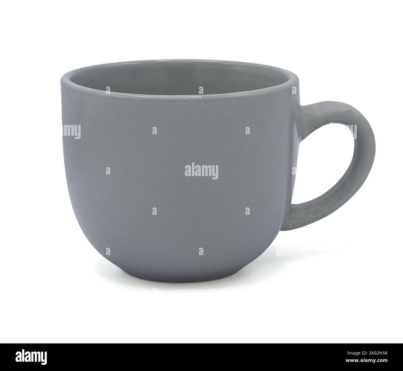 empty Gray cup isolated on white background with clipping path Stock ...