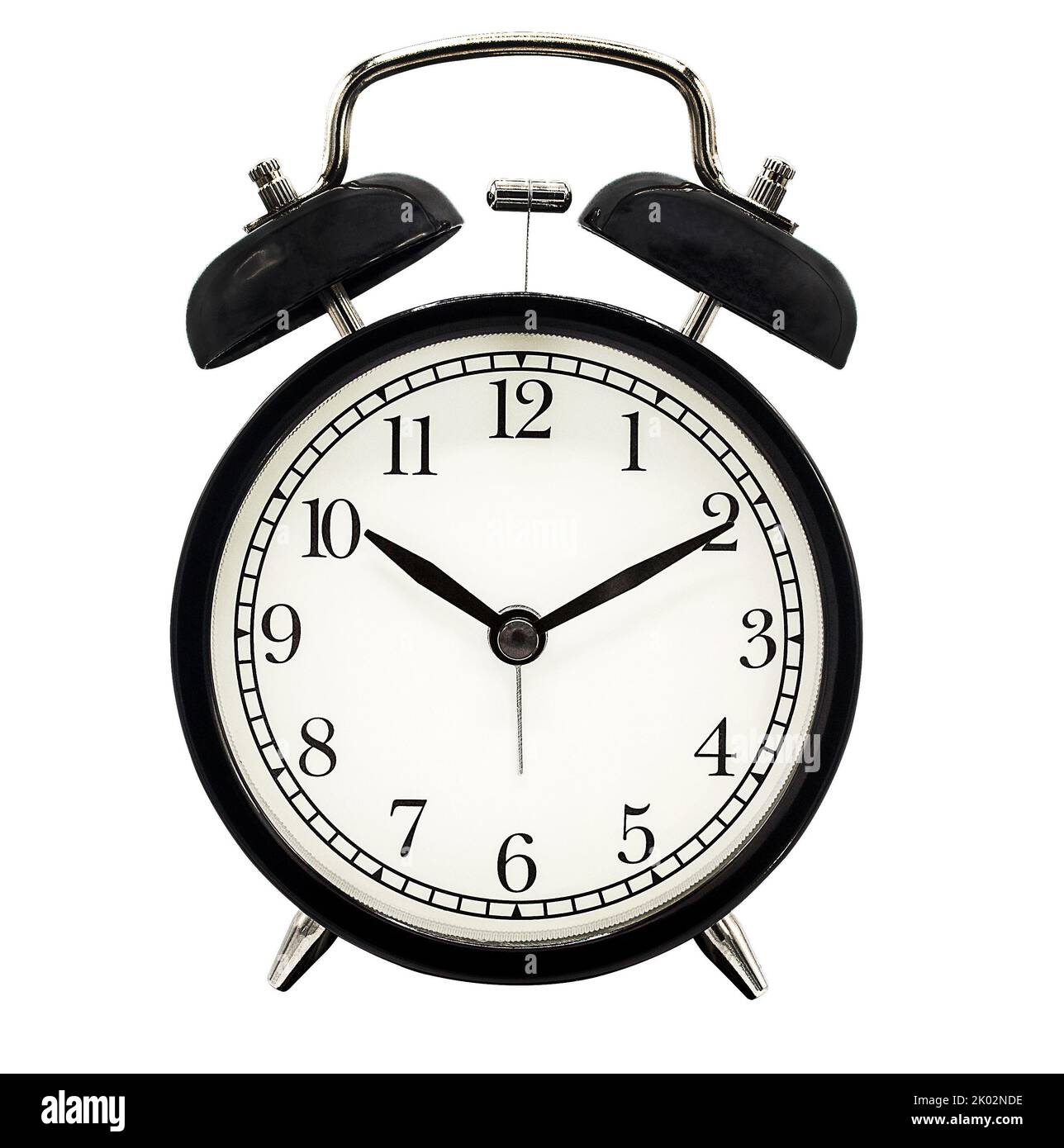 Alarm Clock Isolated On A White Background With Clipping Path Stock