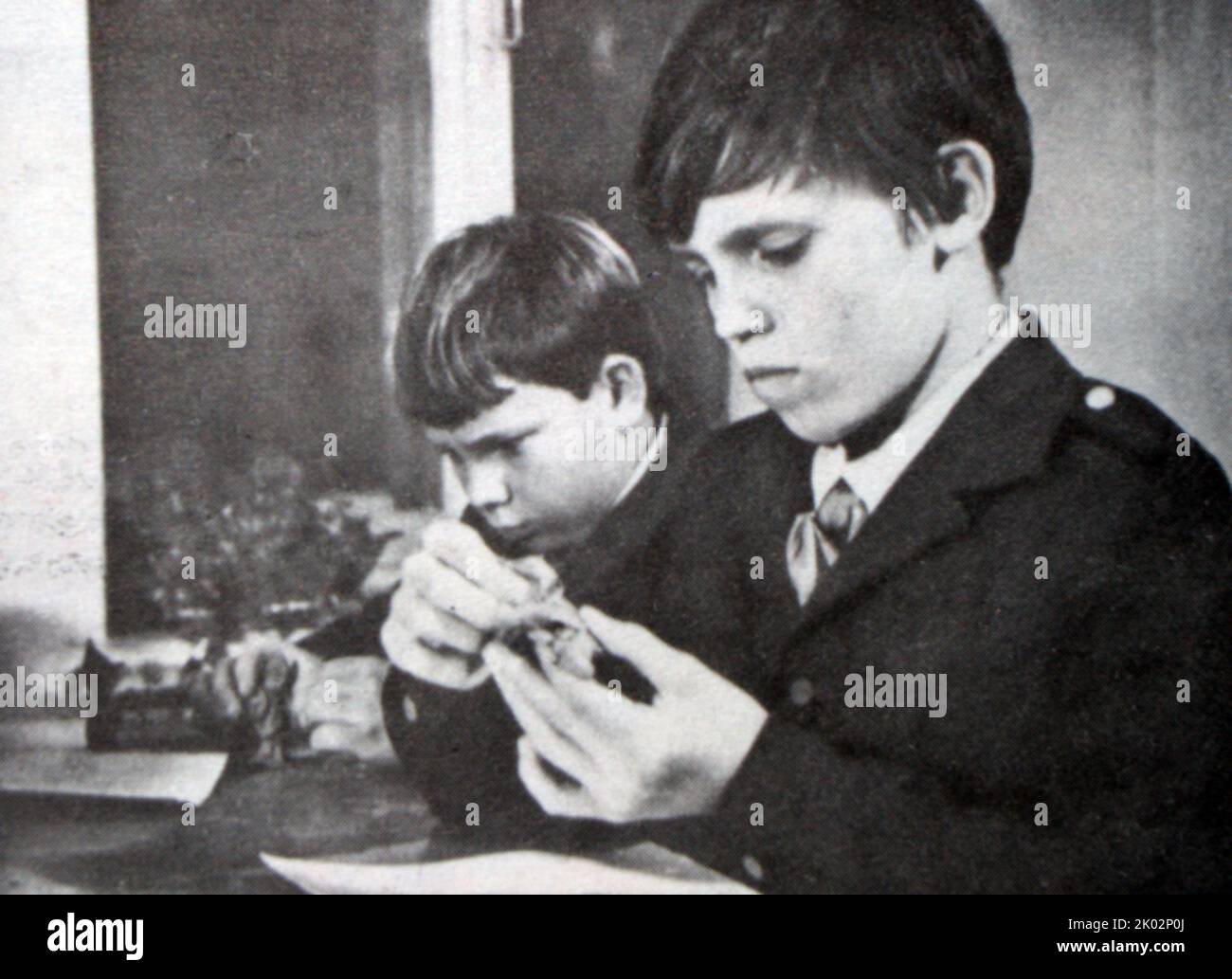 At the modelling lessons. Andrey Kutsenko, 11 years old. Palace of Pioneers of Sevastopol. Photo ...