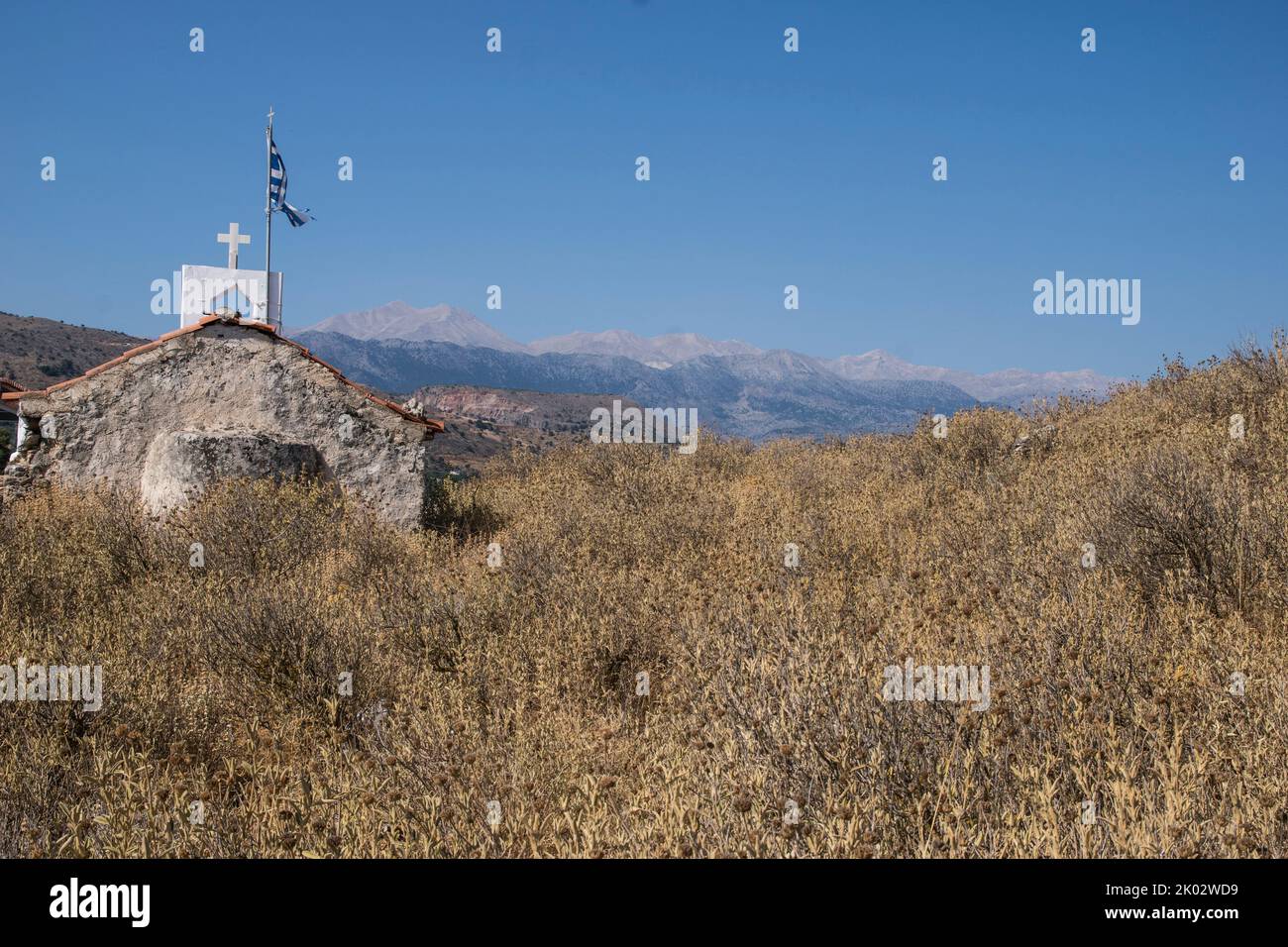 Crete, Chapel, Greece, Island, landscape, nature Stock Photo - Alamy
