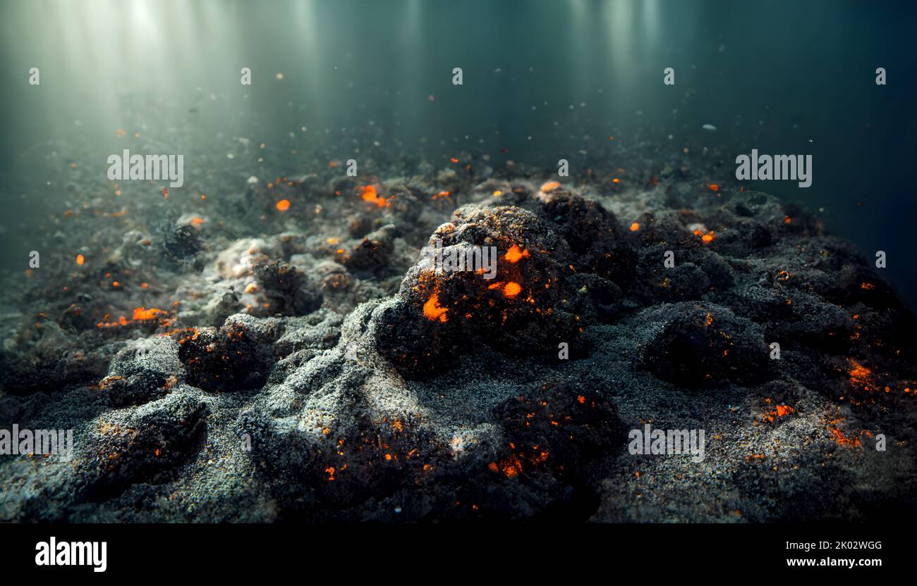 Lava underwater eruption hi-res stock photography and images - Alamy