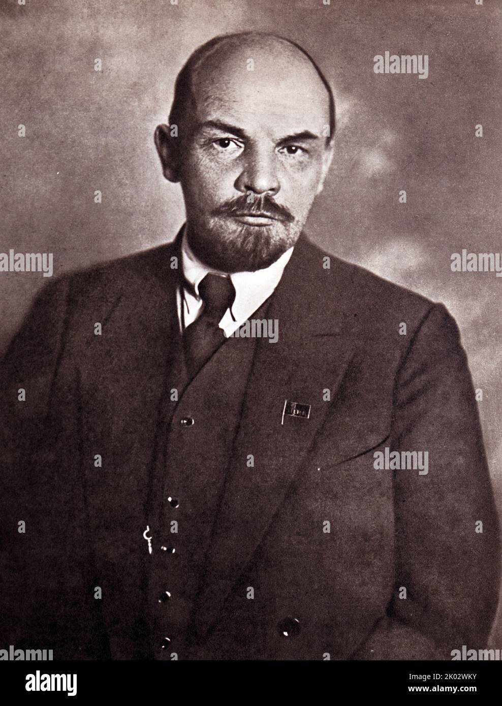 Vladimir Lenin. Moscow. April 23, 1920. Photo by L. Leonidov Stock ...