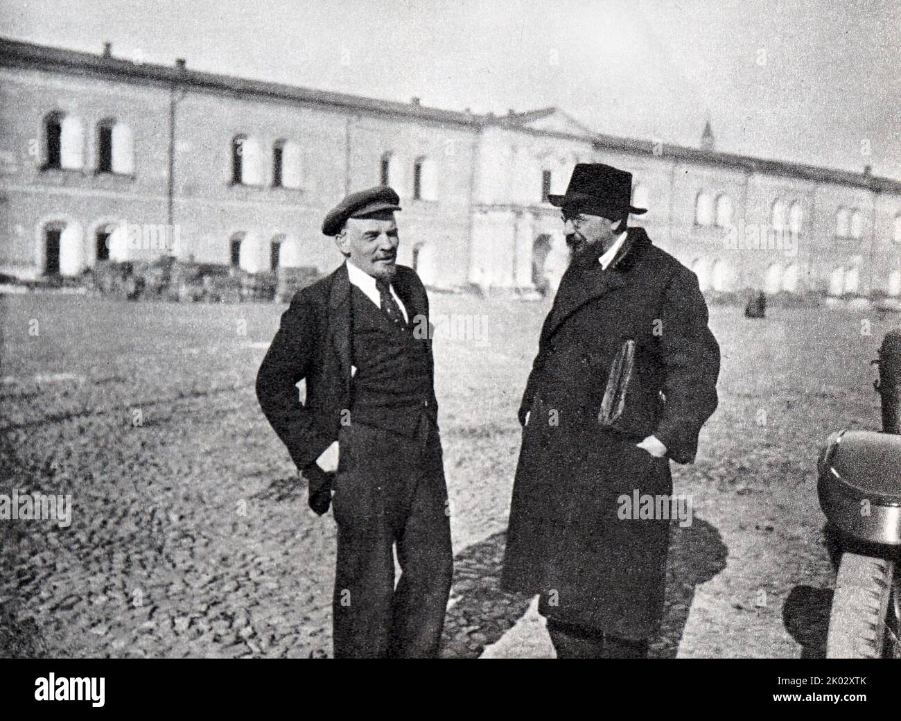 Vladimir Lenin with Bonch-Bruevich V. D. Soviet politician ...