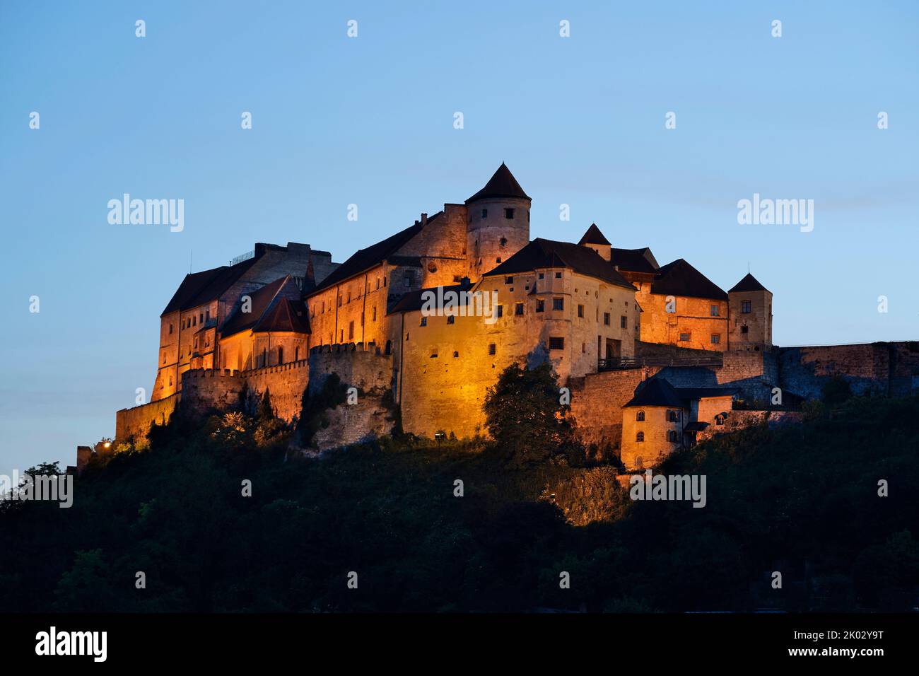 Germany, Bavaria, Upper Bavaria, Burghausen, castle, main castle ...