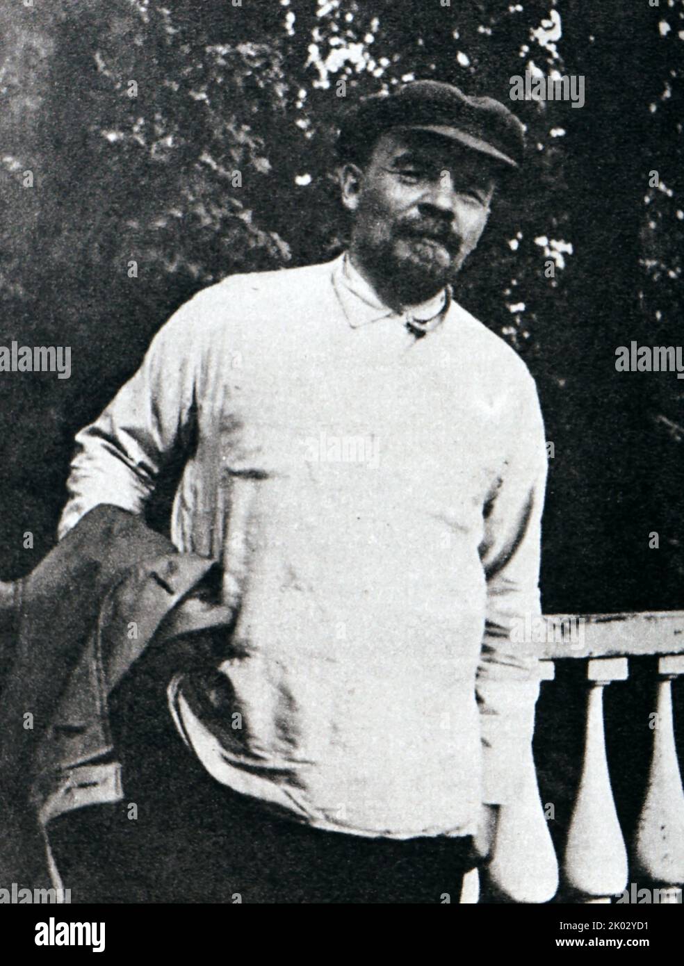 Vladimir Lenin in Gorki. 1922 year. Photographer - Ulyanova M. I Stock ...