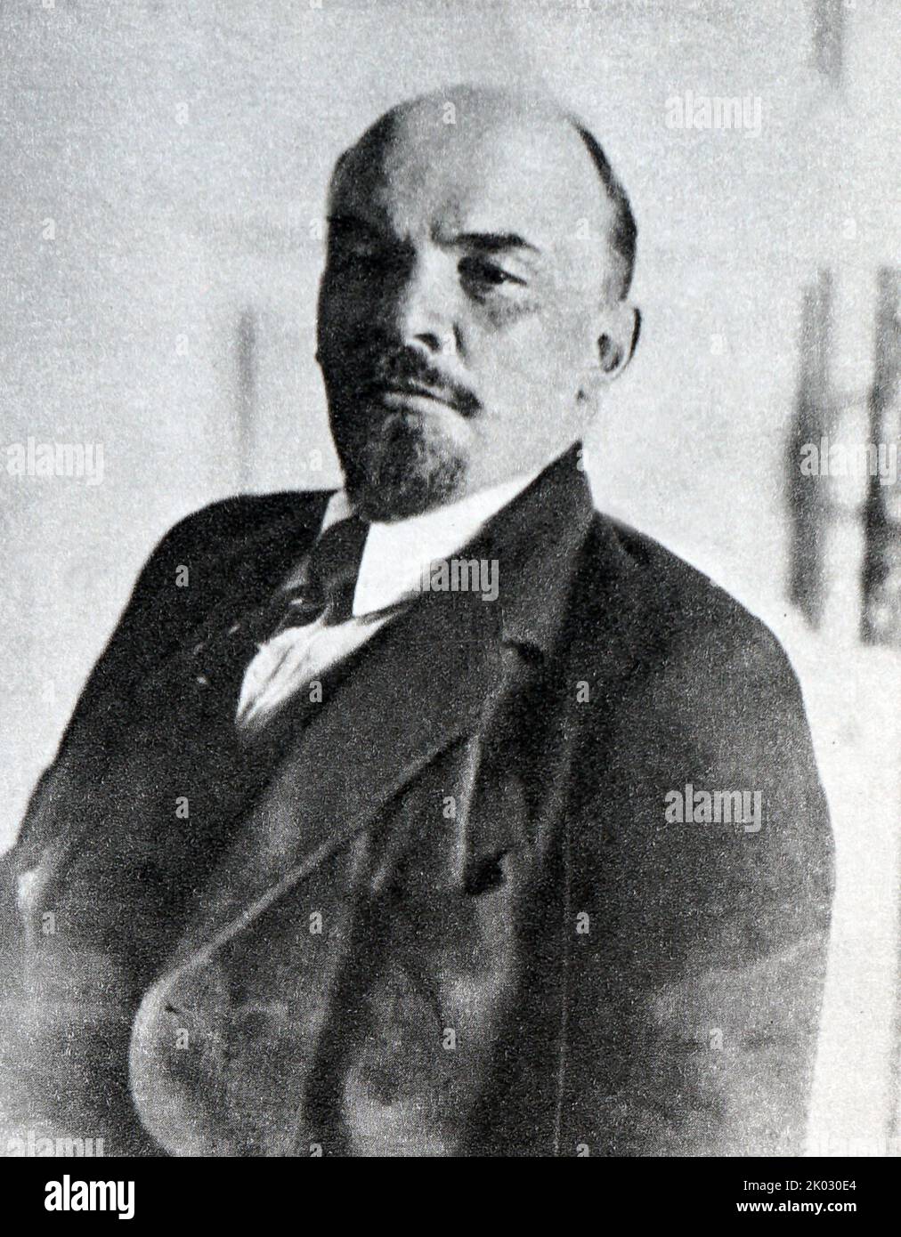 Vladimir Lenin portrait. Moscow. 1918. Photographer - Otsup P. A Stock ...