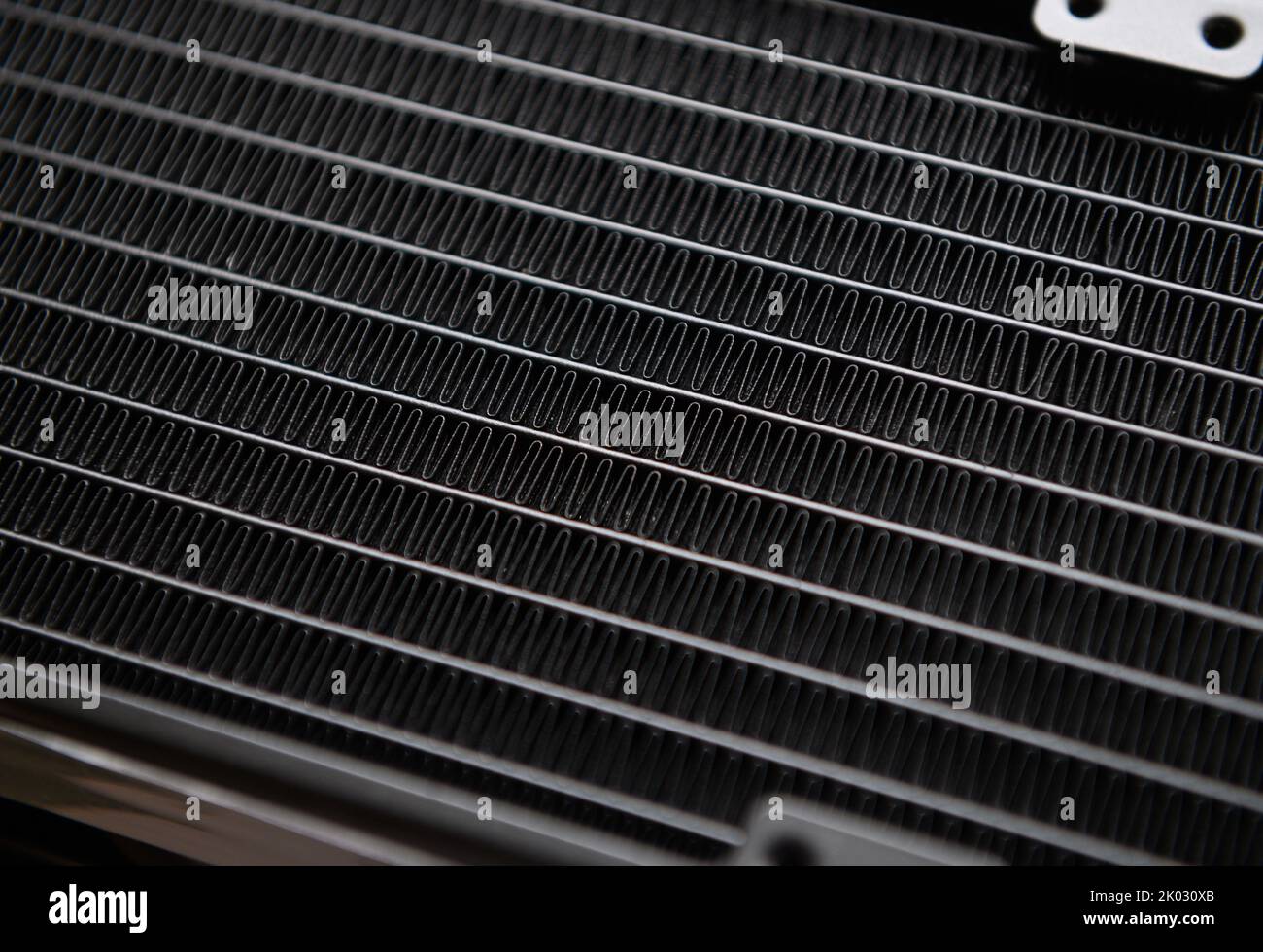 Close-up view of cooling radiator grille Stock Photo - Alamy