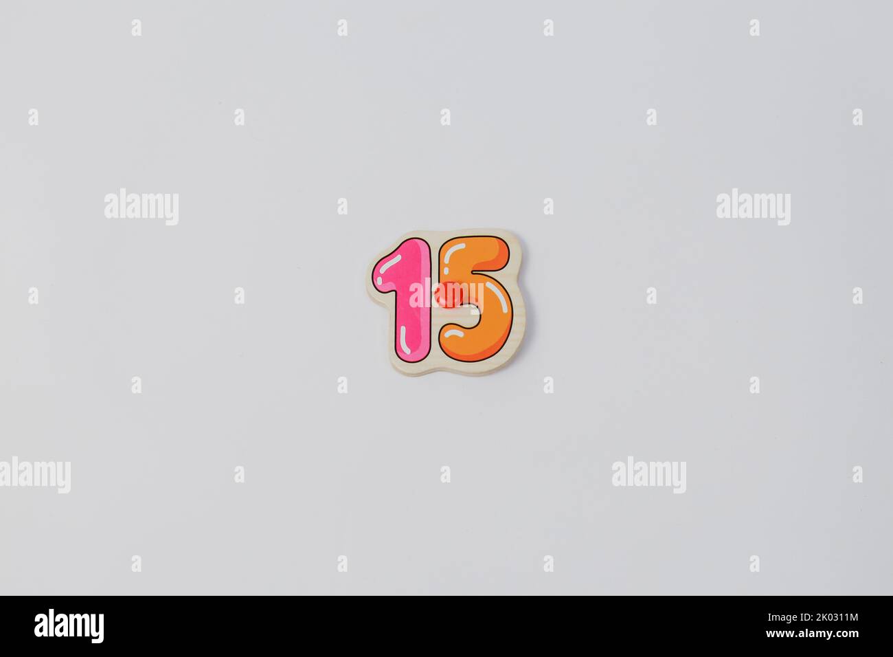 White number 15 hi-res stock photography and images - Alamy