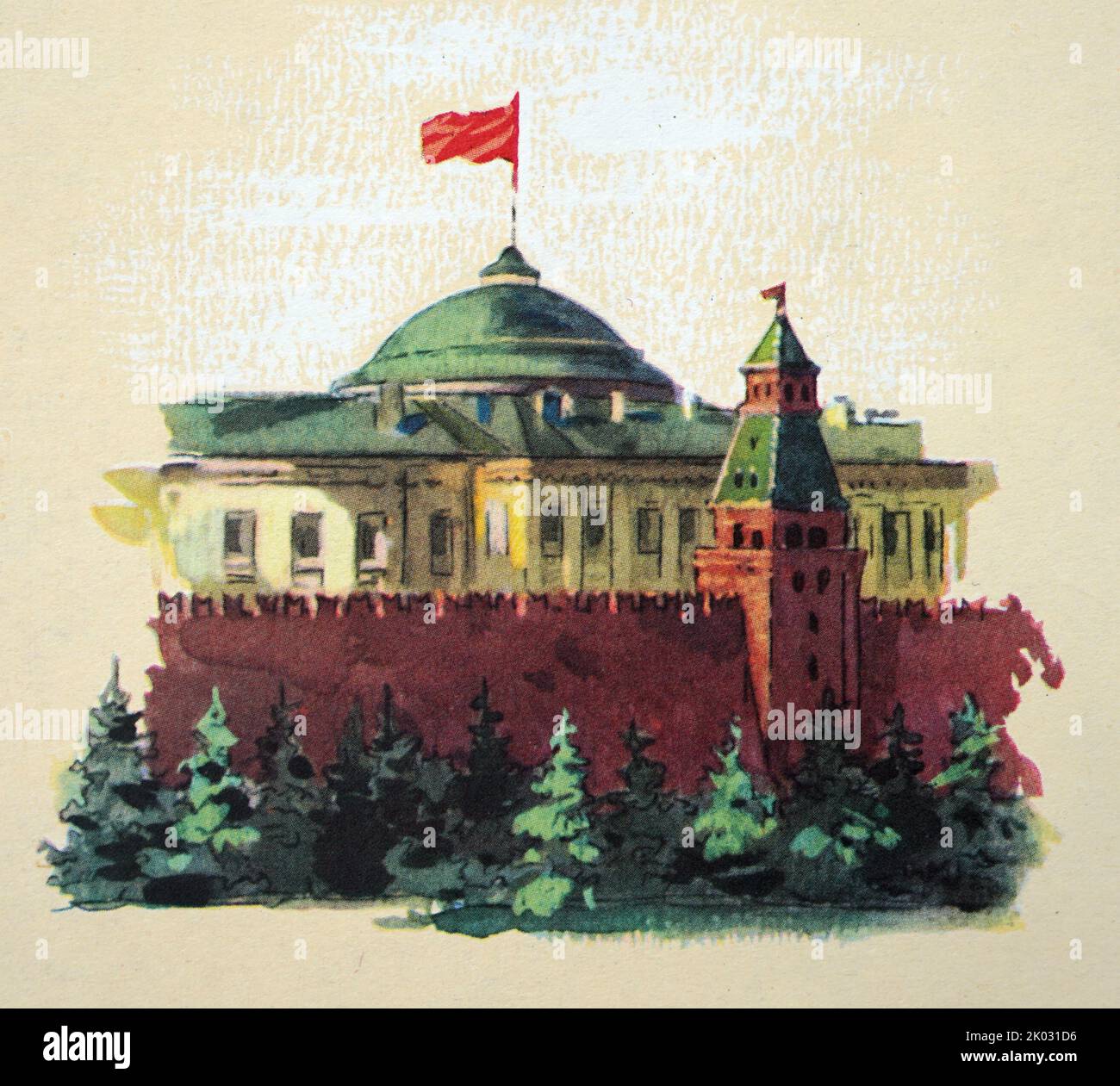 Illustration of the Kremlin in Moscow from the cover of the book ...