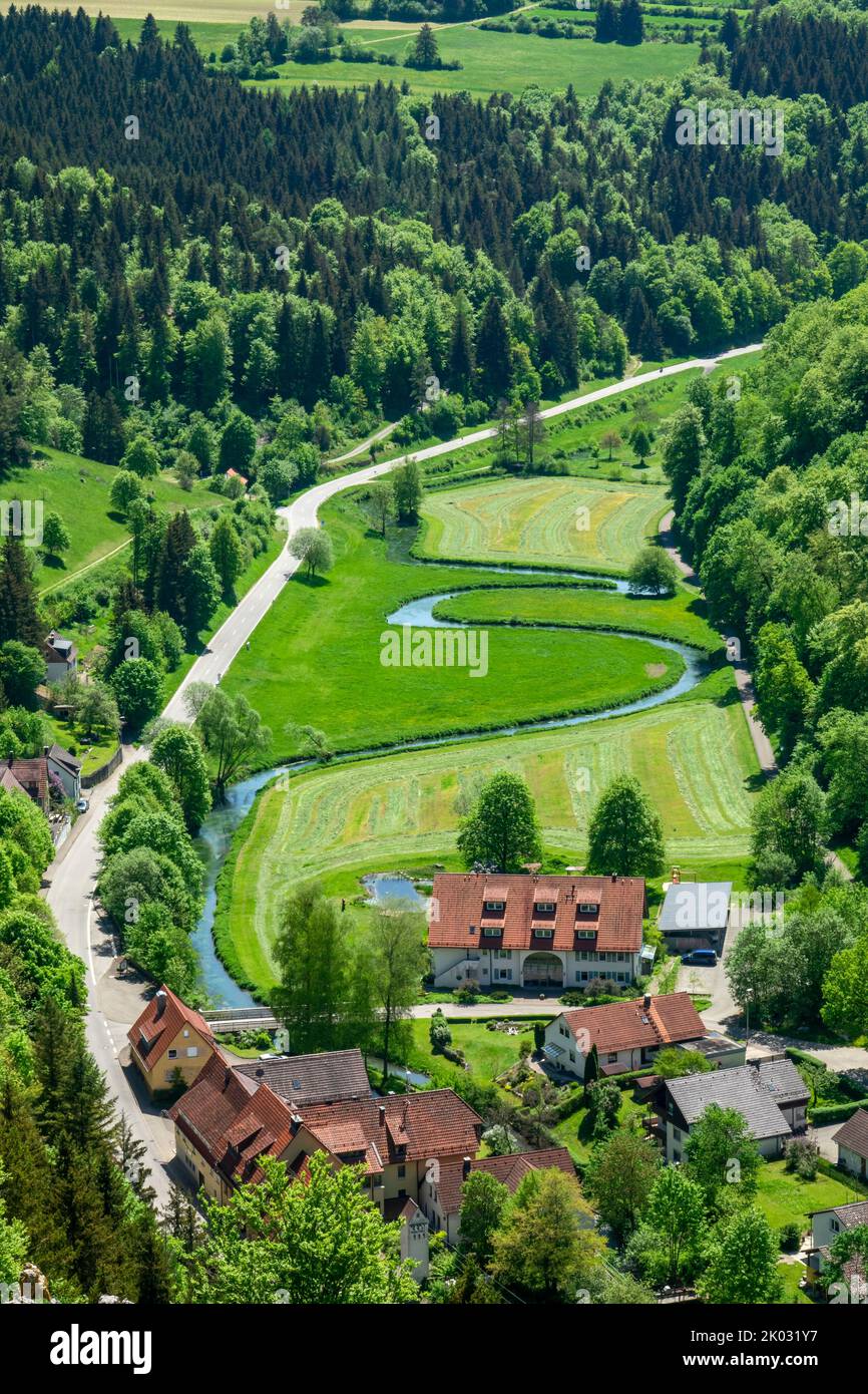 River lauter in the great lauter valley hi-res stock photography and ...