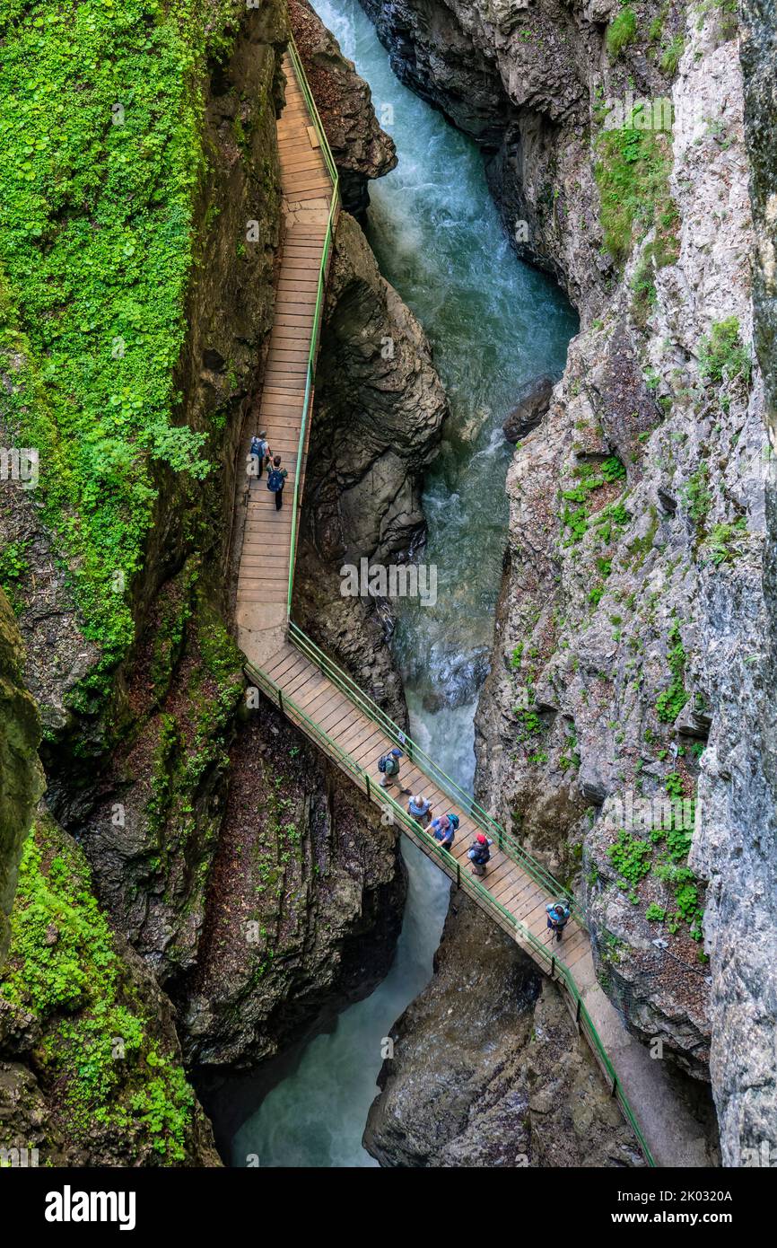 The Breitachklamm is a gorge created by the Breitach river in the ...