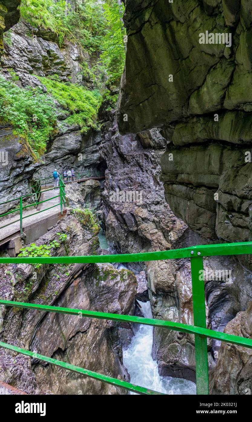 The Breitachklamm is a gorge created by the Breitach river in the ...