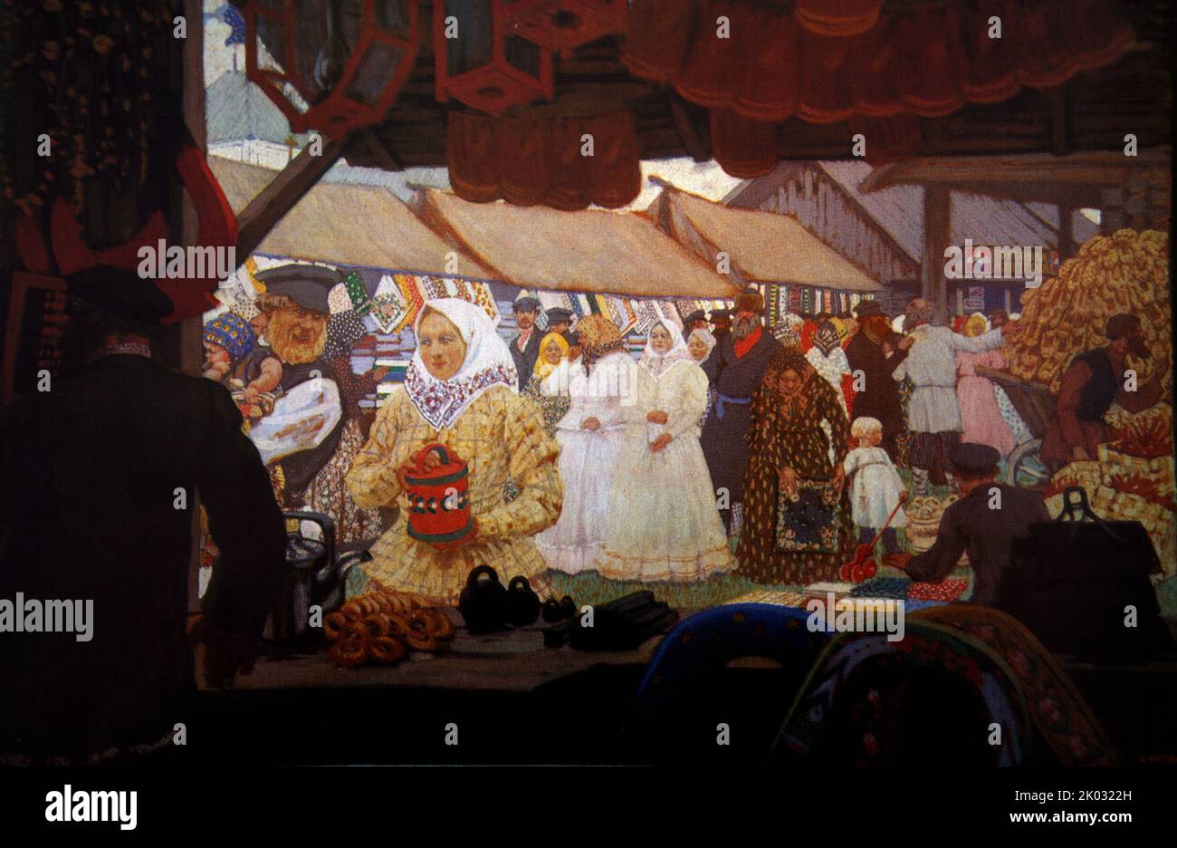 A fair' by Boris Kustodiev 1908 Stock Photo - Alamy