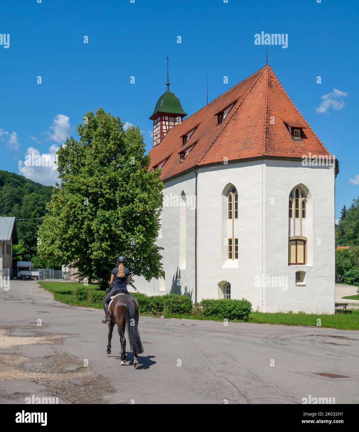 The former monastery church in the Offenhausen suburb of Gomading now ...