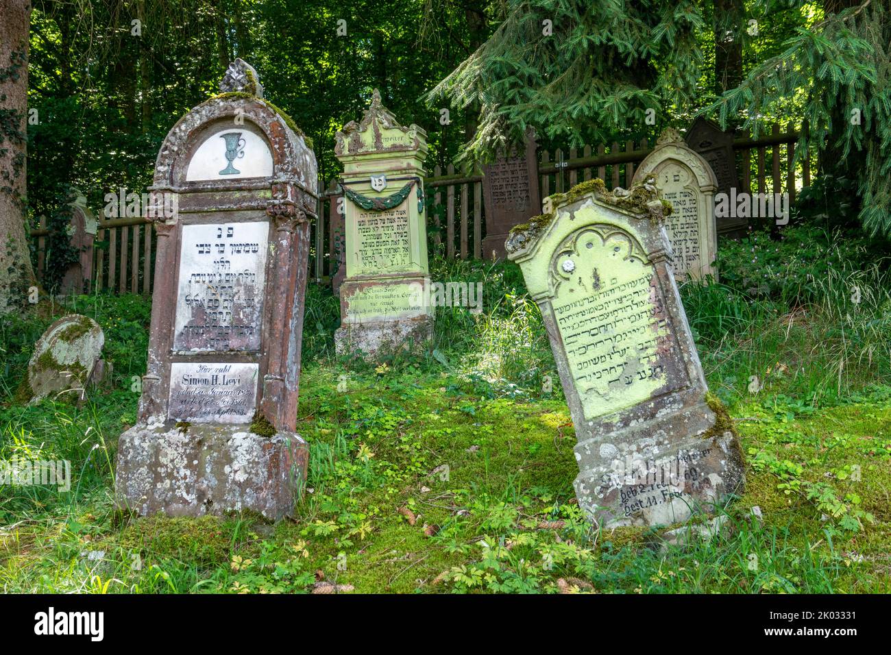 The Jewish Cemetery Buttenhausen, is a protected cultural monument. The ...