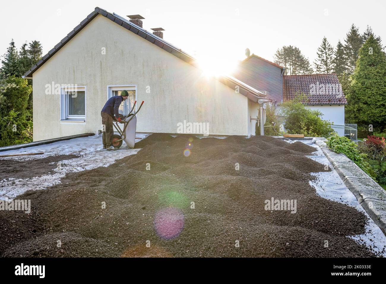 Mülheim an der Ruhr, North Rhine-Westphalia, Germany, flat roof is ...