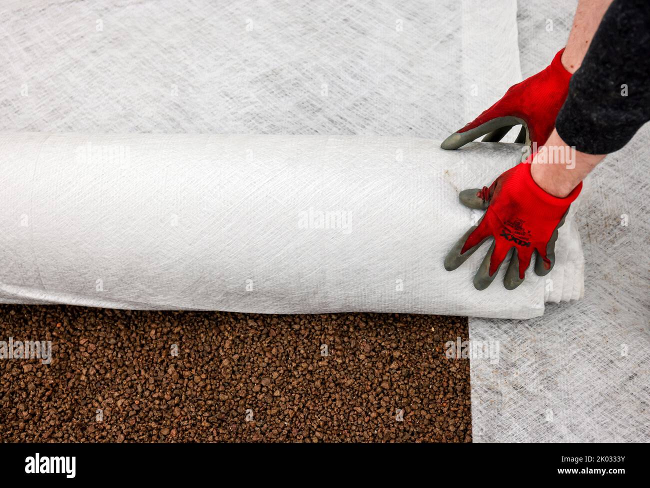 Separating flow is laid on top of the first fill hi-res stock ...